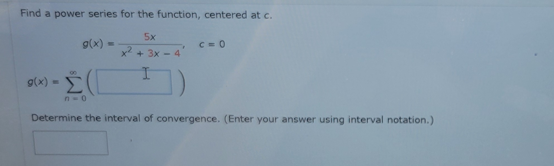 Solved Find a power series for the function, centered at | Chegg.com