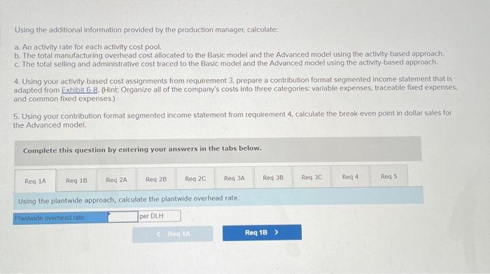 Solved 5. Using your contribution format segmented income | Chegg.com