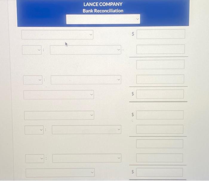 Solved The following information pertains to Lance Company. | Chegg.com