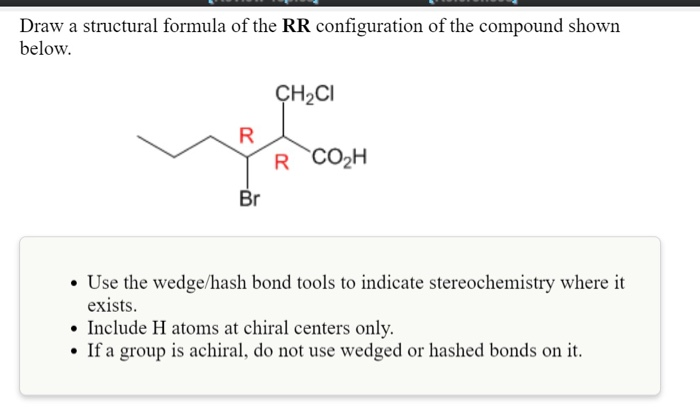 Solved Draw a structural formula of the RR configuration of | Chegg.com