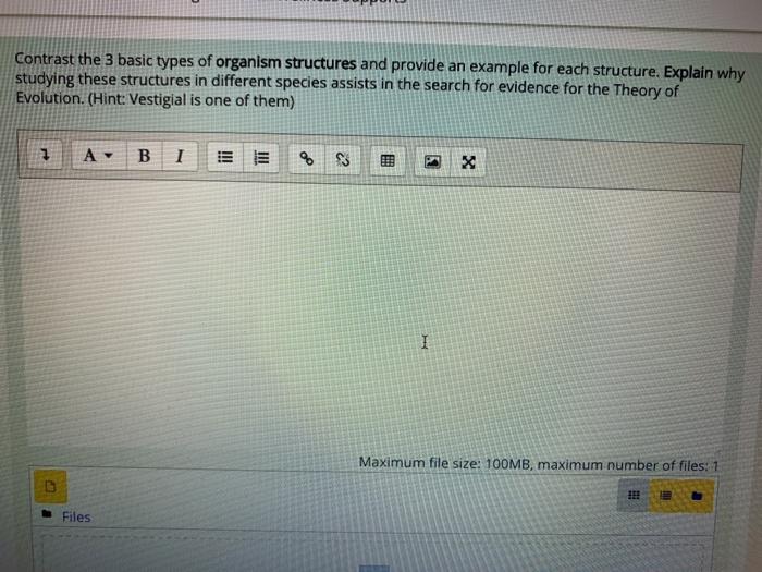 Solved Contrast the 3 basic types of organism structures and | Chegg.com