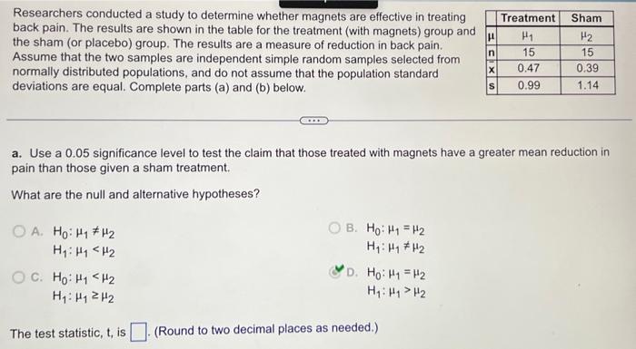 Solved Find The P Value Too And B Construct A Confidence 5815