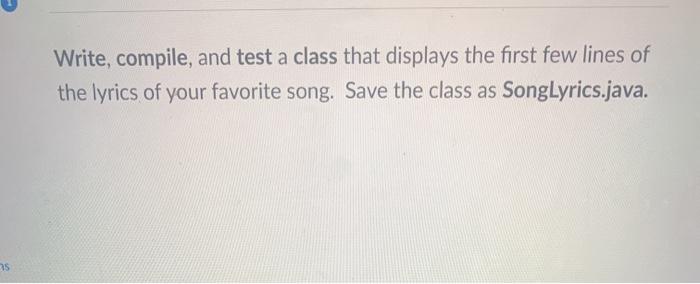 Solved Write, compile, and test a class that displays the | Chegg.com Solved Write, compile, and test a class that displays the | Chegg.com