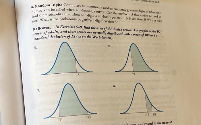 Solved tribution and 4. Random Digits Computers are commonly | Chegg.com