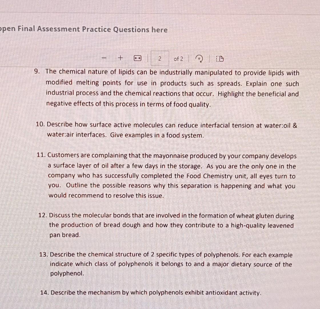Solved pen Final Assessment Practice Questions here 9. The | Chegg.com