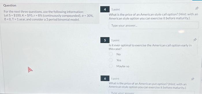 Solved For the next three questions, use the following | Chegg.com