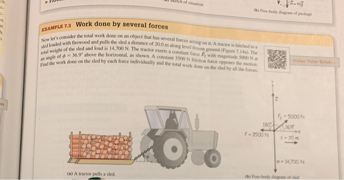 Solved Suppose the tractor pulls horizontally on the sled | Chegg.com