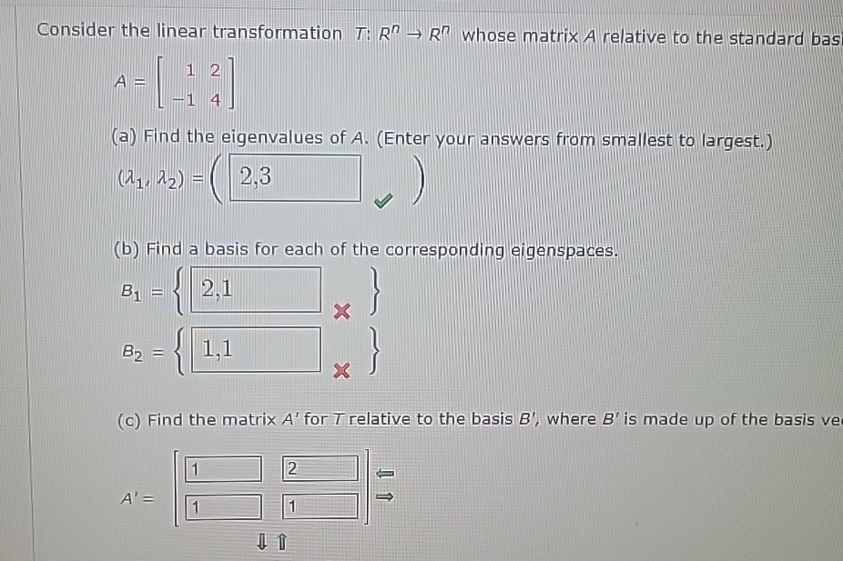 Solved Consider the linear transformation T:Rn→Rn ﻿whose | Chegg.com