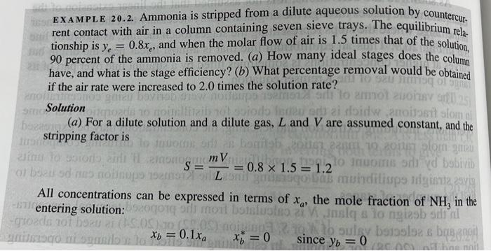 Solved in this example, calculate the number of ideal plates | Chegg.com