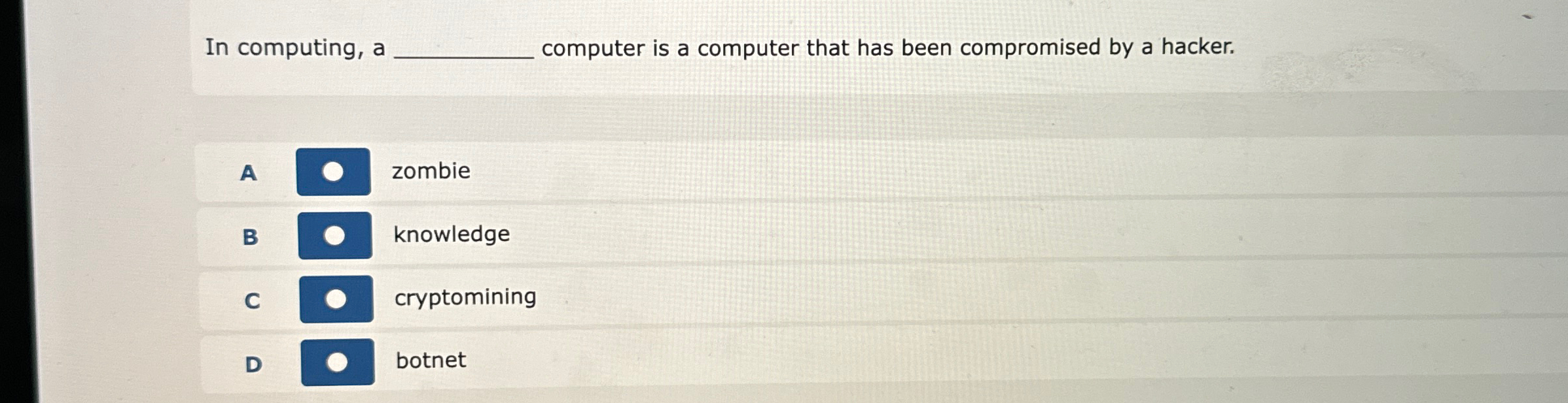 Solved In computing, a ﻿computer is a computer that has | Chegg.com