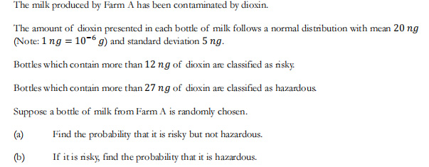 Solved The milk produced by Farm A has been contaminated by | Chegg.com