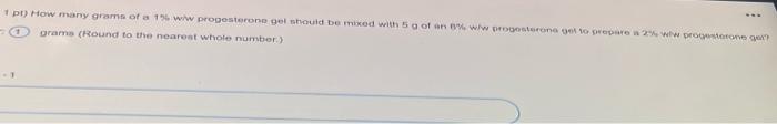 Solved grams (Round to the nearest whote numbor.) | Chegg.com