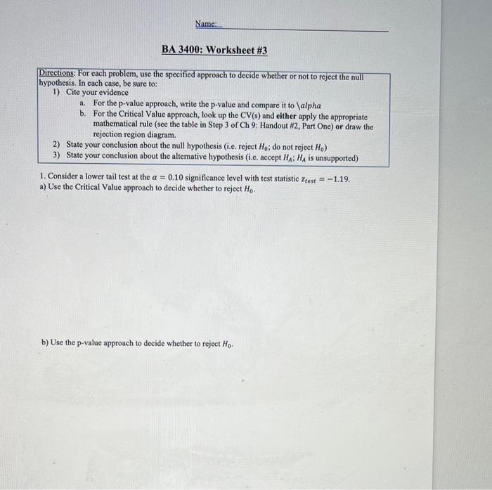 Solved Directions: For each problem, use the specified | Chegg.com