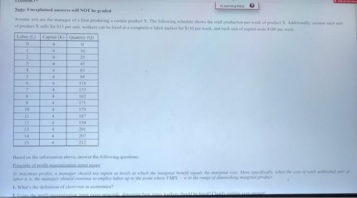 Solved Problem V Note: Unexplained answers will NOT be | Chegg.com