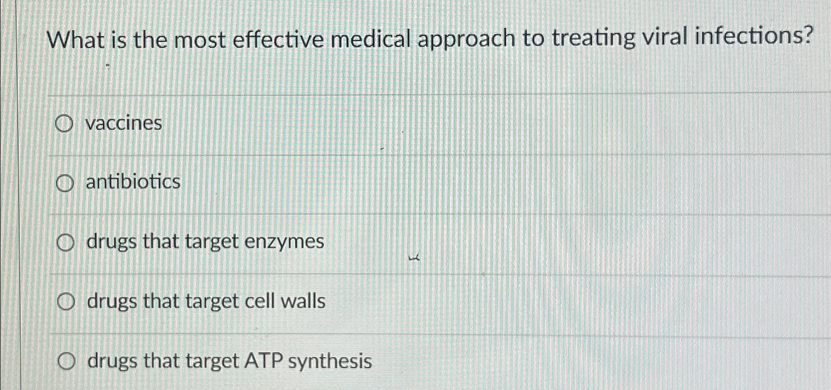 Solved What is the most effective medical approach to | Chegg.com