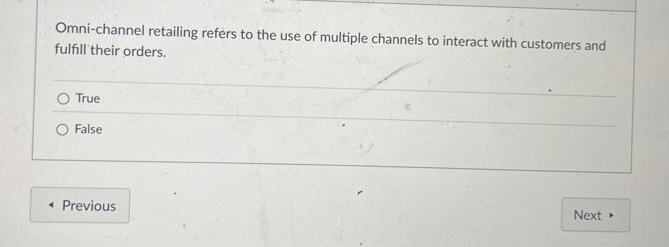 Solved Omni-channel retailing refers to the use of multiple | Chegg.com