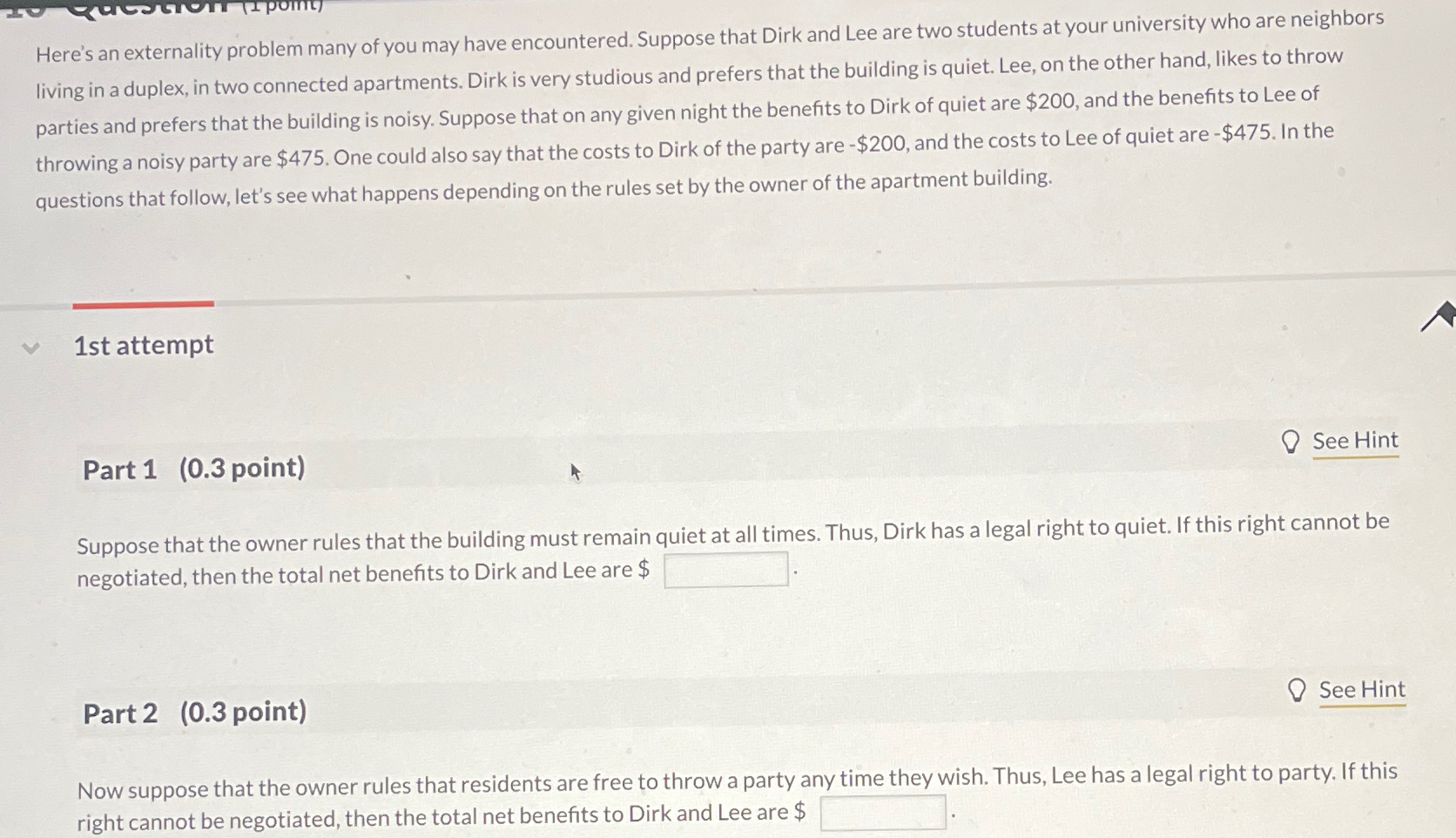 Solved Here's an externality problem many of you may have | Chegg.com