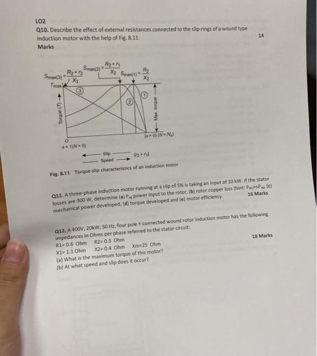 Solved LO2 Q10. Describe the effect of external resistances | Chegg.com