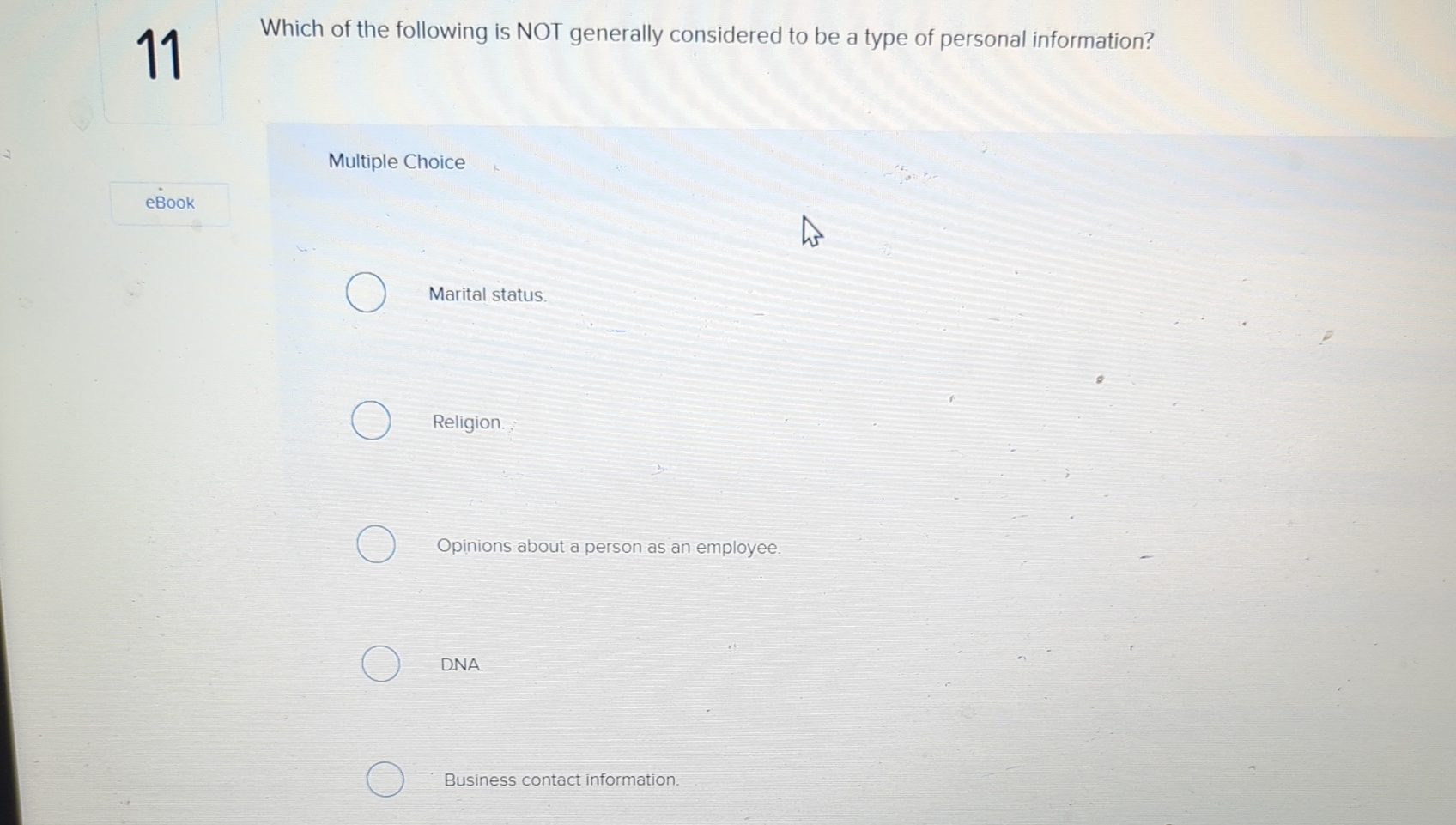 Solved 11Which of the following is NOT generally considered | Chegg.com
