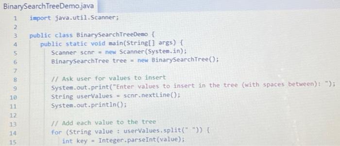 Solved A complete Binary Search Tree program (4 files) is | Chegg.com
