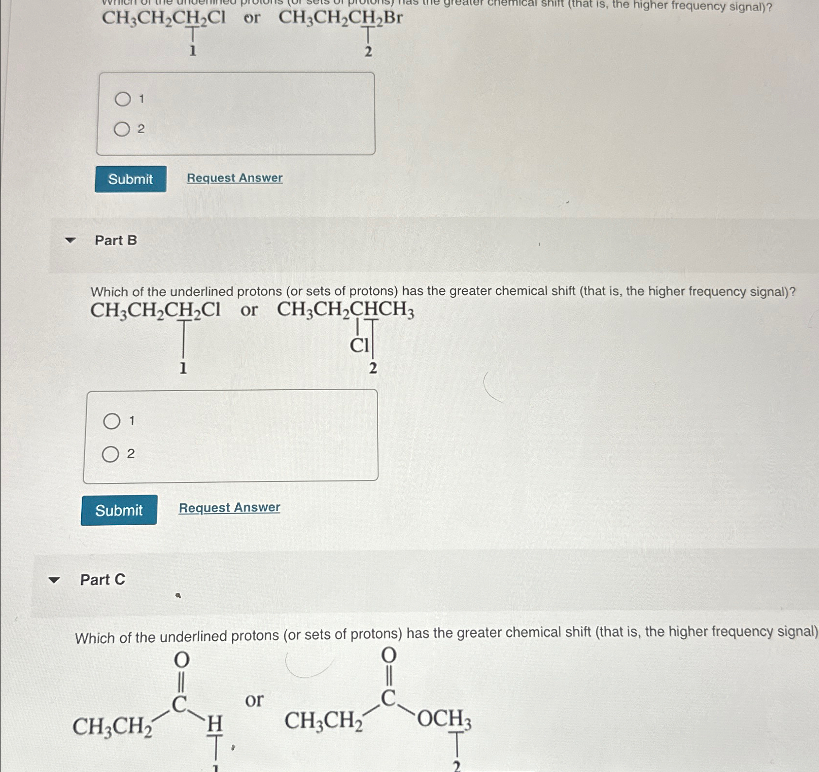 Solved or12Request AnswerPart BWhich of the underlined | Chegg.com