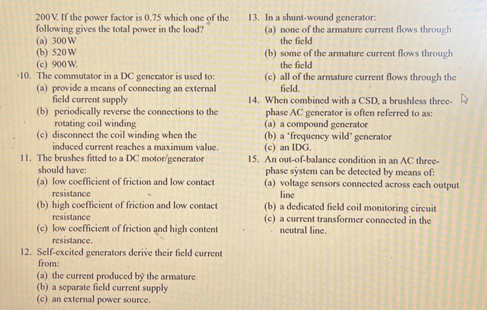 Solved In a balanced star-connected three-pahse system the | Chegg.com
