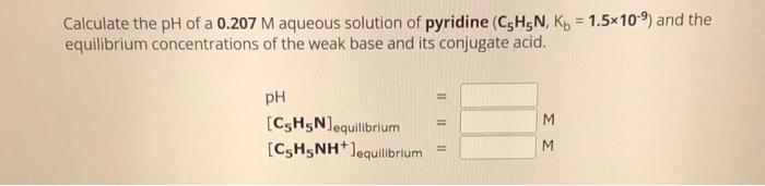 Solved Calculate the pH of a 0.207M aqueous solution of | Chegg.com