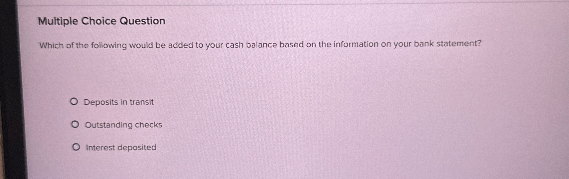 Solved Multiple Choice QuestionWhich of the following would | Chegg.com