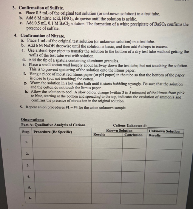 6 M HCl(aq) 6 M HNO3 (20) 6 M NH3(aq) 6 M H2SO4 (4) 6 | Chegg.com