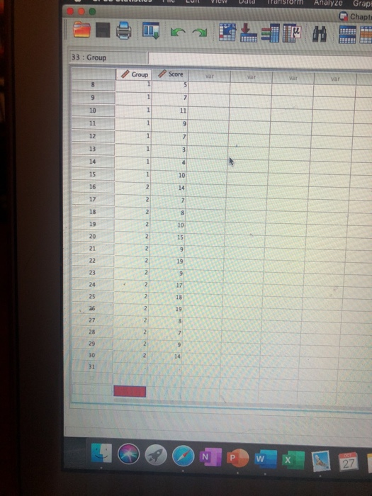 Solved Using the data in Chapter 11 Data Set 4 and SPSS, | Chegg.com