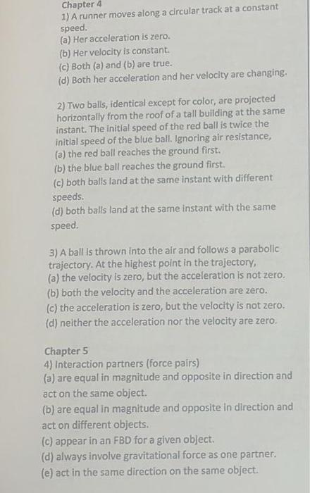 Solved Chapter 4 1) A runner moves along a circular track at | Chegg.com