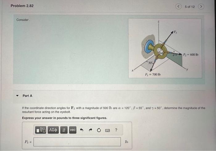 Solved Determine Coordinate Direction Angle γ Of The