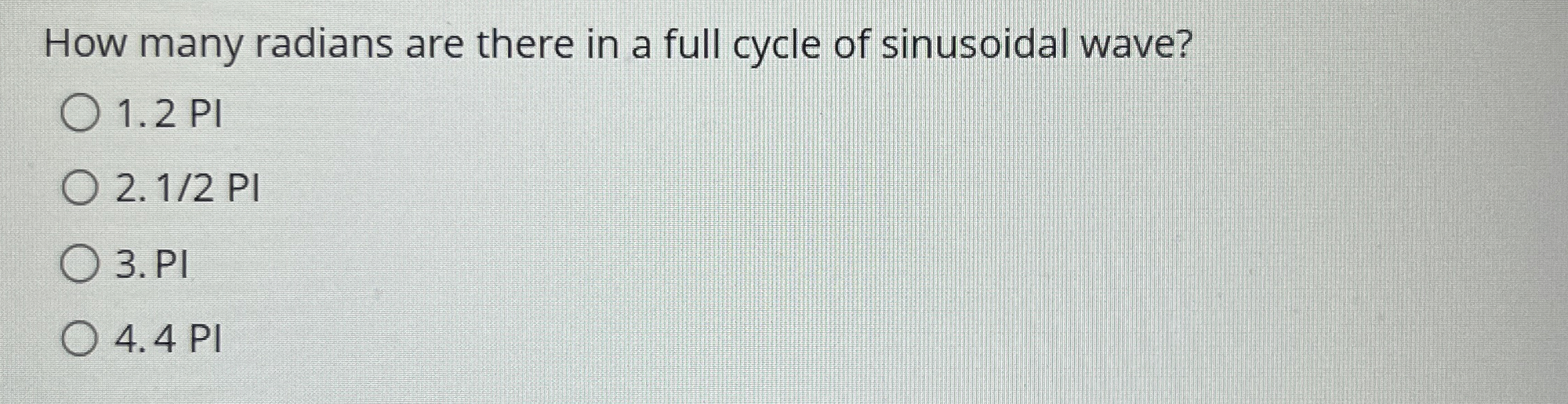 Solved How many radians are there in a full cycle of | Chegg.com