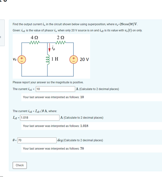 Solved Find the output current io ﻿in the circuit shown | Chegg.com