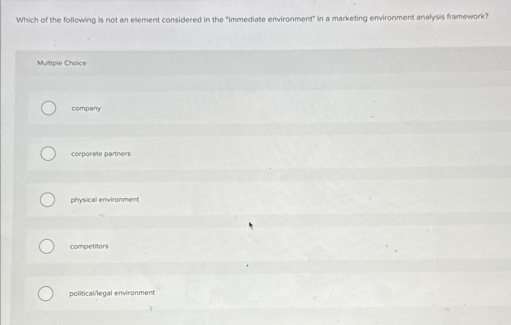 Solved Which of the following is not an element considered | Chegg.com