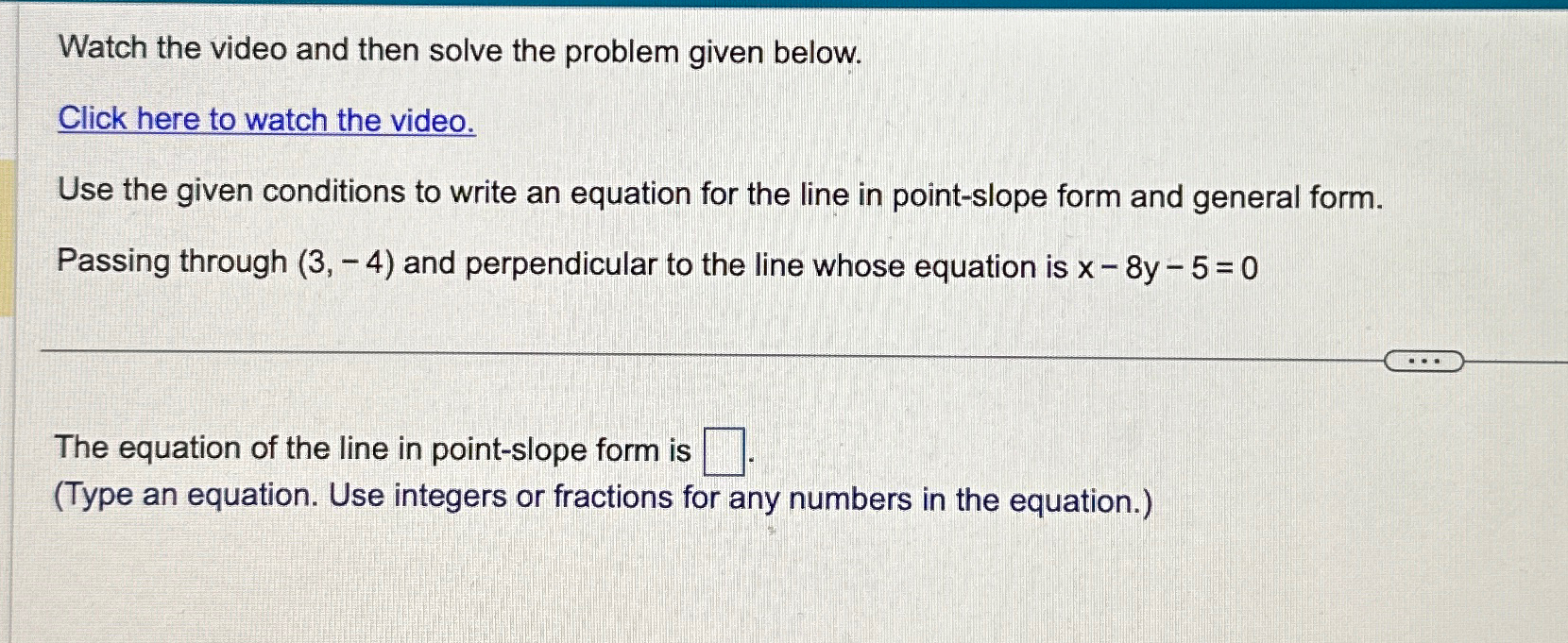 Solved Watch the video and then solve the problem given | Chegg.com