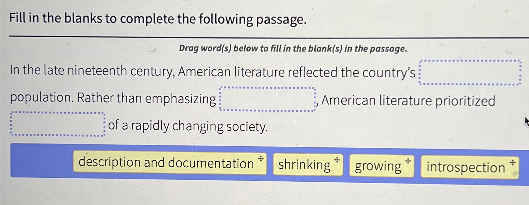 Solved Fill in the blanks to complete the following | Chegg.com