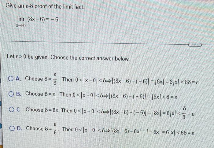 Solved Use the graph below to find 5>0 such that for all x, | Chegg.com