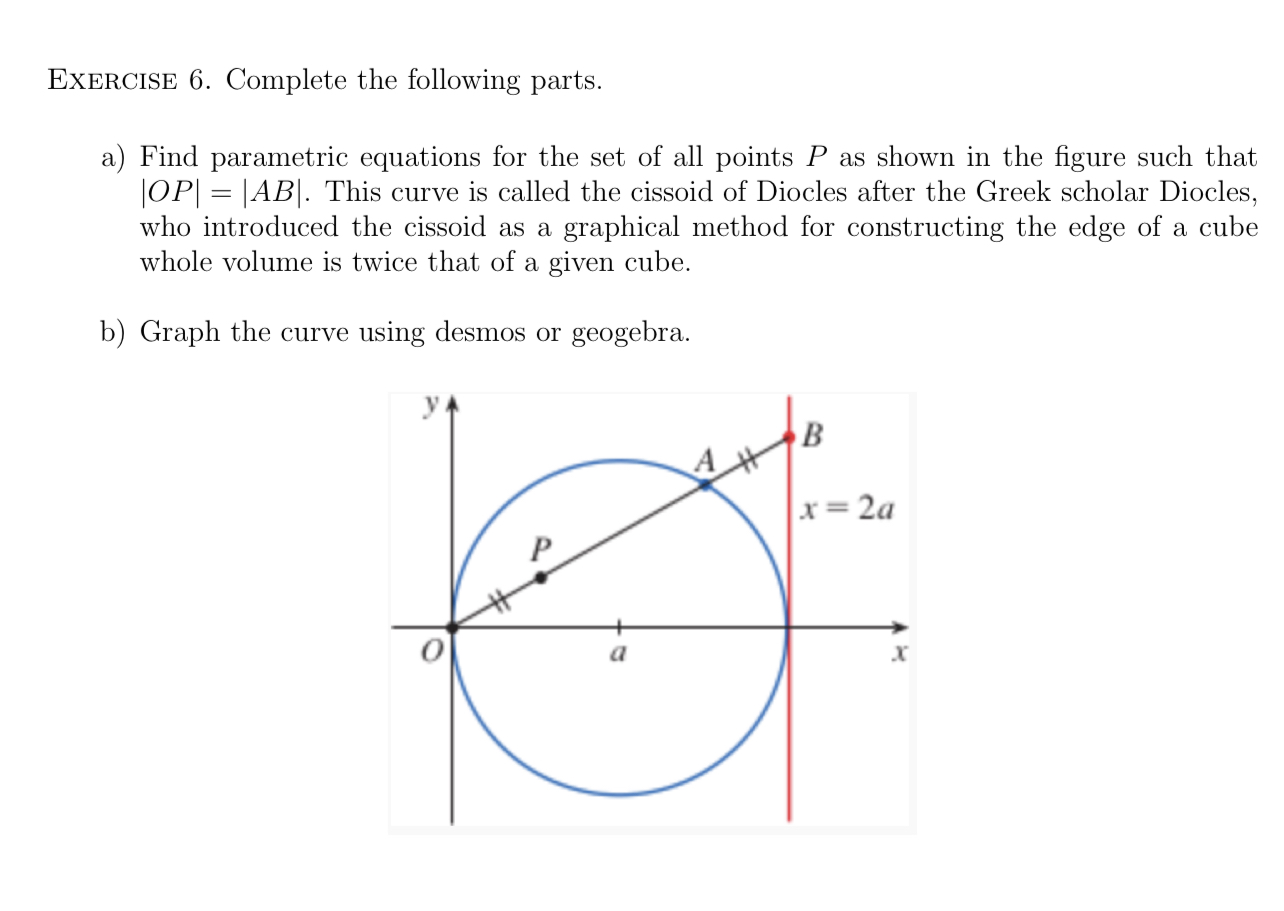 Solved EXERCISE 6. ﻿Complete the following parts.a) ﻿Find | Chegg.com