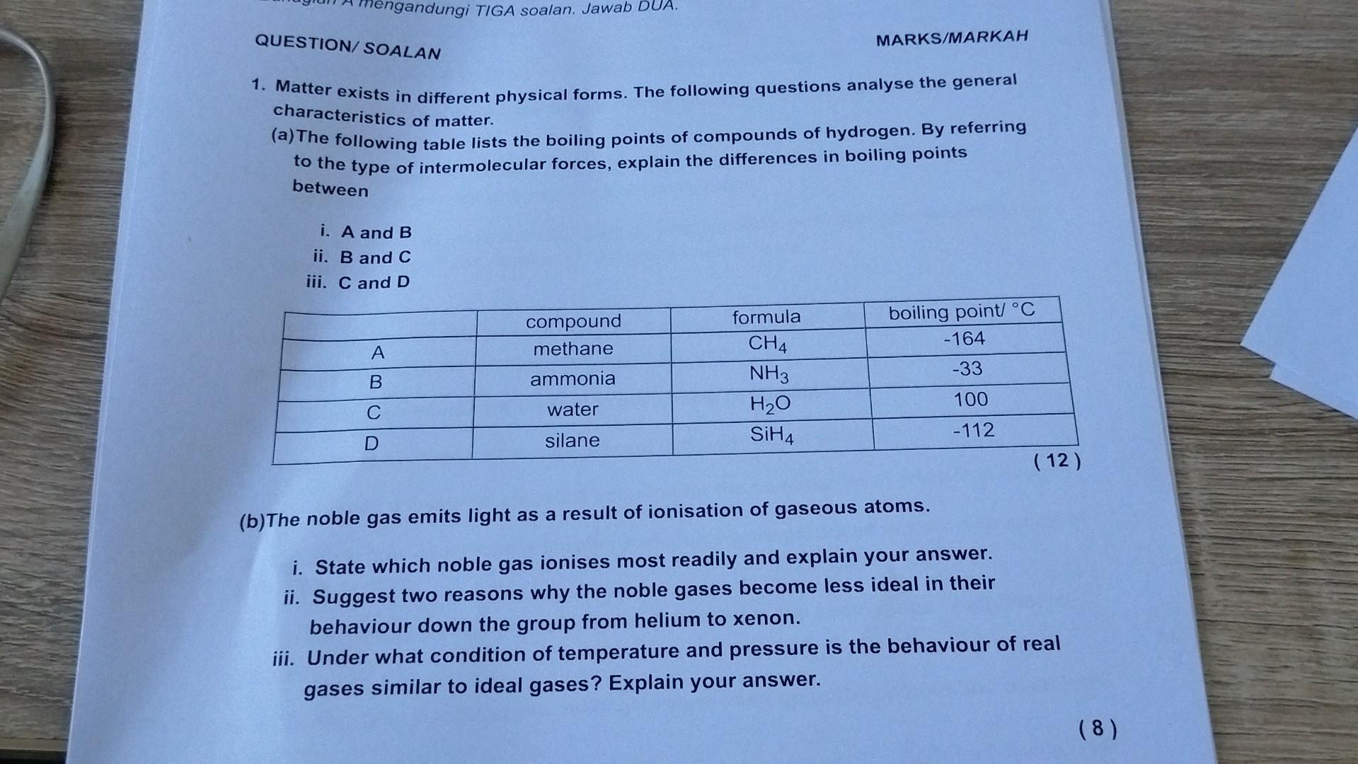 Solved State all answers in full method of statement..tq and | Chegg.com