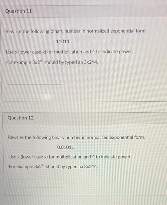 Solved Rewrite the following binary number in normalized | Chegg.com