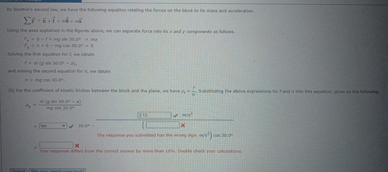 Solved By Newton's second law, we have the following | Chegg.com