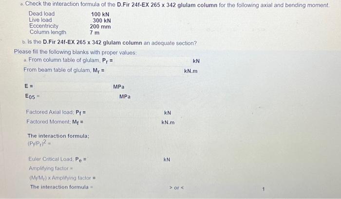 Solved a. Check the interaction formula of the D. Fir 24f-EX | Chegg.com