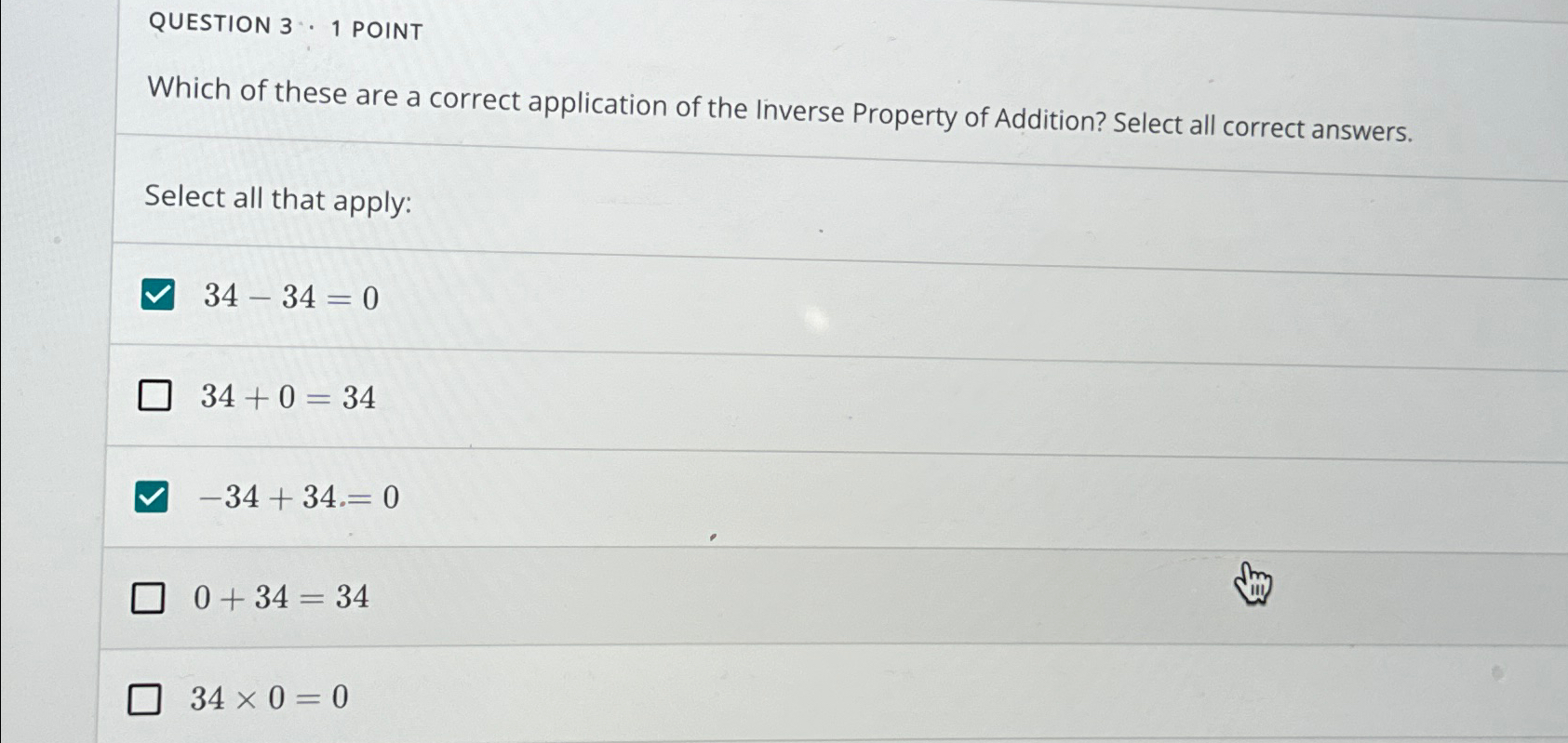 Solved QUESTION 3 - 1 POINTWhich of these are a correct | Chegg.com Solved QUESTION 3 - 1 POINTWhich of these are a correct | Chegg.com