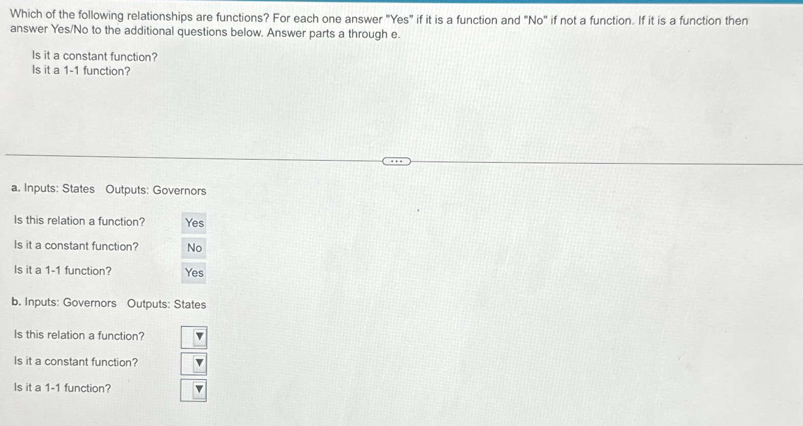 Which Of The Following Relationships Are Functions 