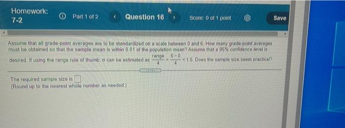 Solved Homework 7 2 0 Part 1 Of 2 Question 15 Score 0 Of