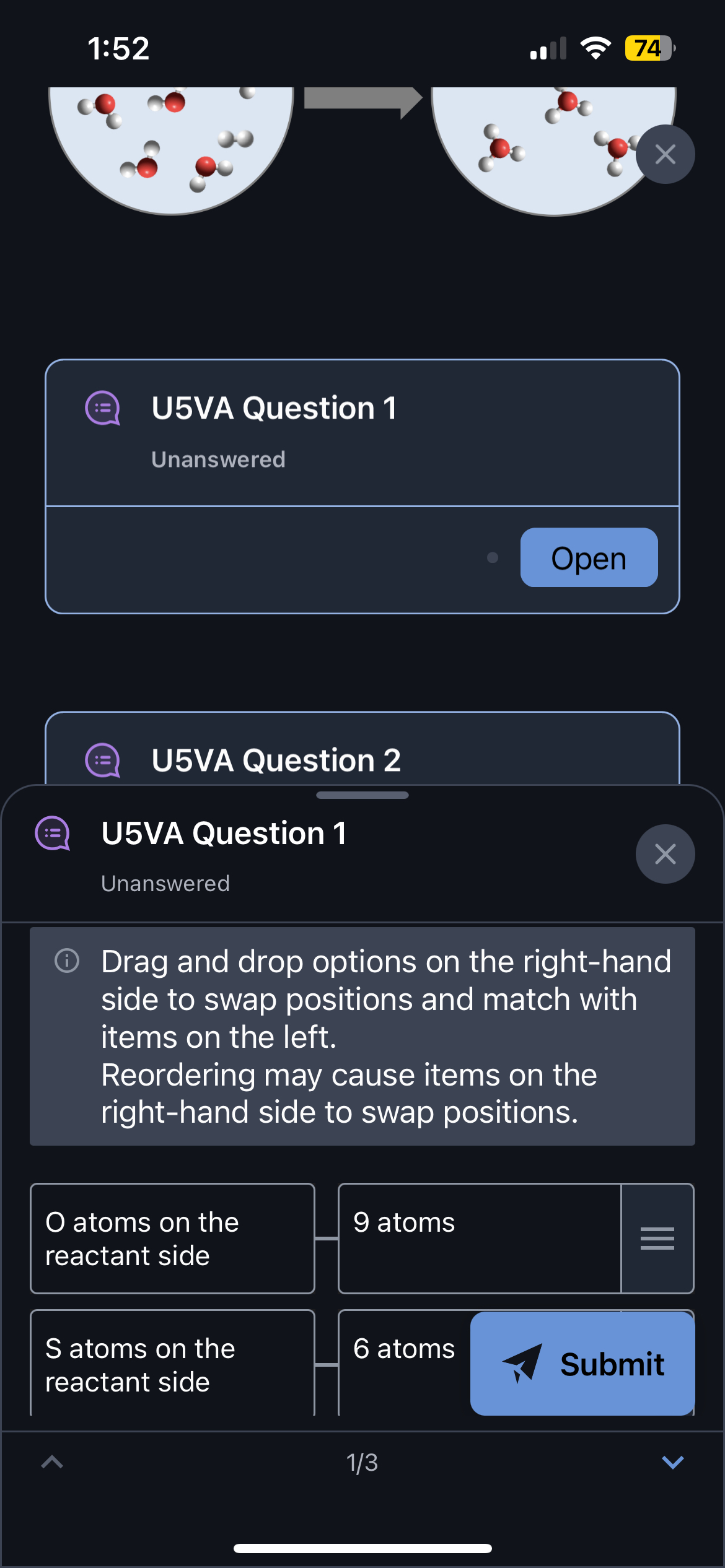 (i) ﻿Drag and drop options on the right-handside to | Chegg.com