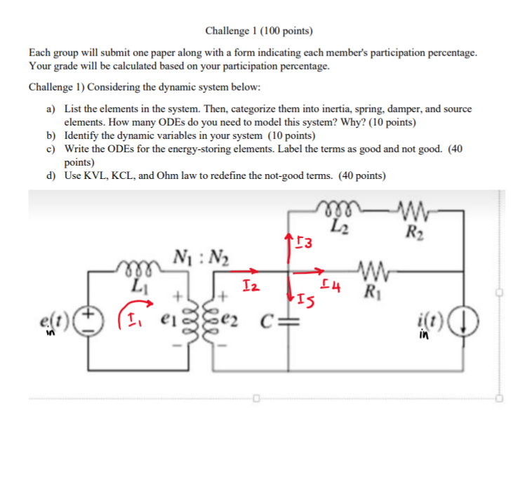 Solved Challenge 1 (100 ﻿points)Each group will submit one | Chegg.com