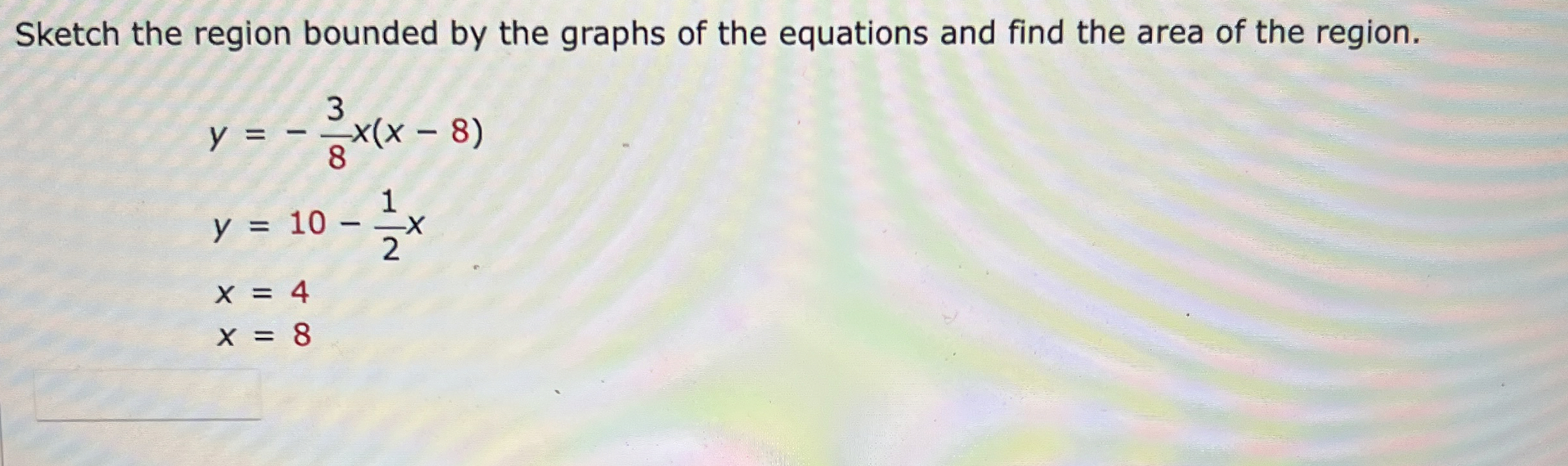 Solved Sketch the region bounded by the graphs of the | Chegg.com