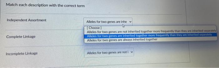 Solved Match each description with the correct term | Chegg.com
